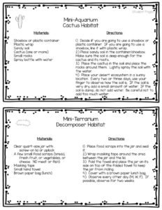 Create Your Own Habitat Activity - The Owl Teacher