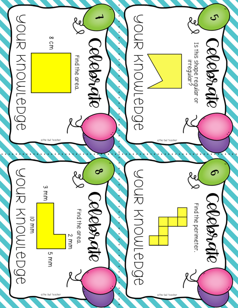 Area and Perimeter Worksheets Activities Lessons | Unit for Math ...