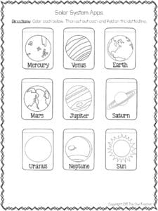 Solar System Craftivity (iSpace) - The Owl Teacher