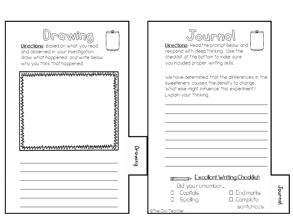 Density and Buoyancy Tabbed Booklet - The Owl Teacher