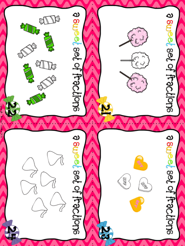 Fractions of a Set Task Cards (Printable & Digital Version) - The Owl ...