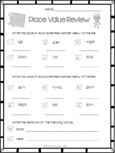 Place Value and Rounding Printables, Games, and Activities for Math ...