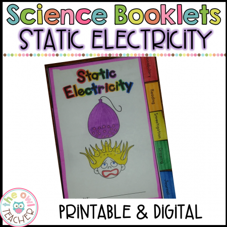 Static Electricity Investigation Booklet Printable & Digital - The Owl ...