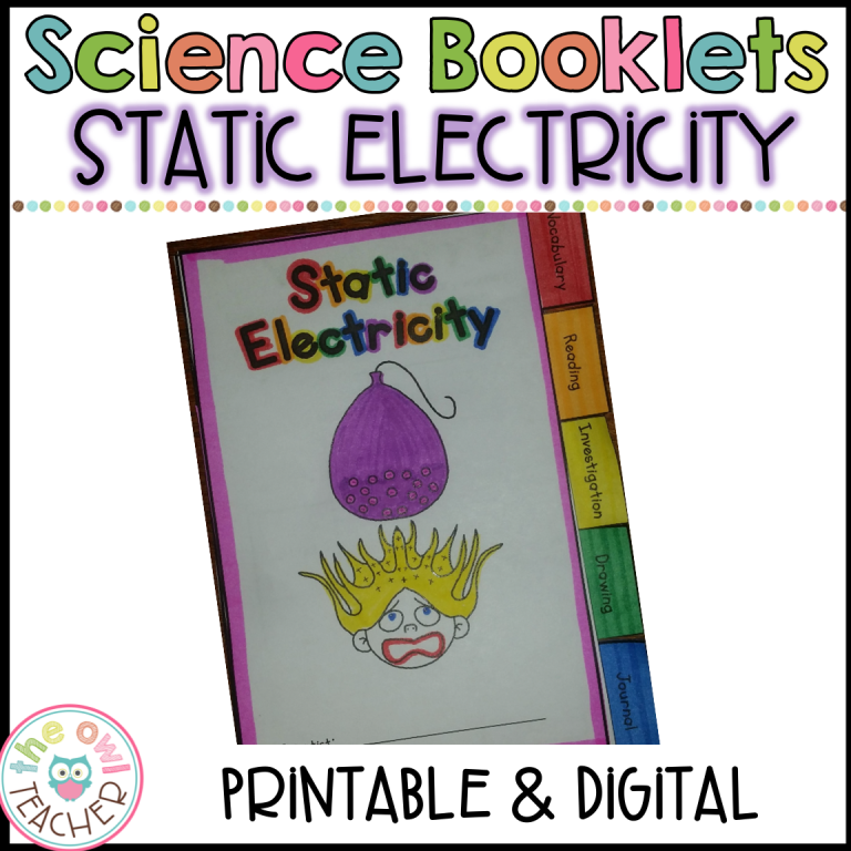 Static Electricity Investigation Booklet Printable & Digital - The Owl ...