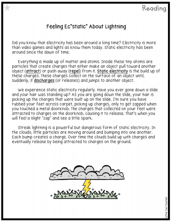 Static Electricity Investigation Booklet Printable & Digital - The Owl ...