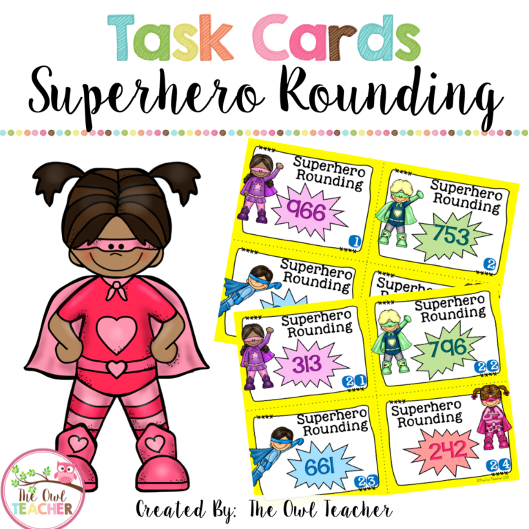 Rounding to the Tens and Hundreds Task Cards - The Owl Teacher