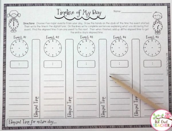 Elapsed Time Activities, Worksheets, & Lesson Plans: Guided Math ...