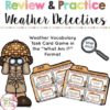 Weather Detectives Vocabulary Game - The Owl Teacher