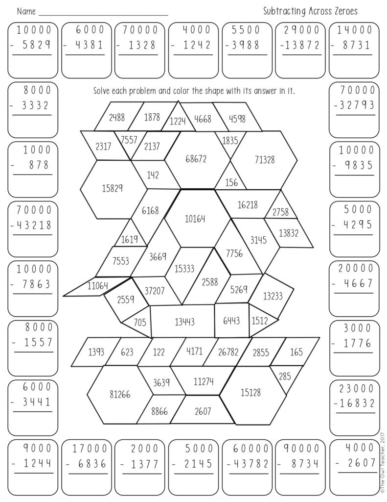 4th Grade Multi-Digit Addition & Subtraction Lesson Plans Activities ...