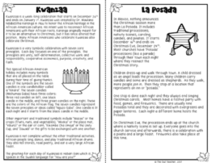 Holidays Around the World Scavenger Hunt with Reading Passages (Digital ...