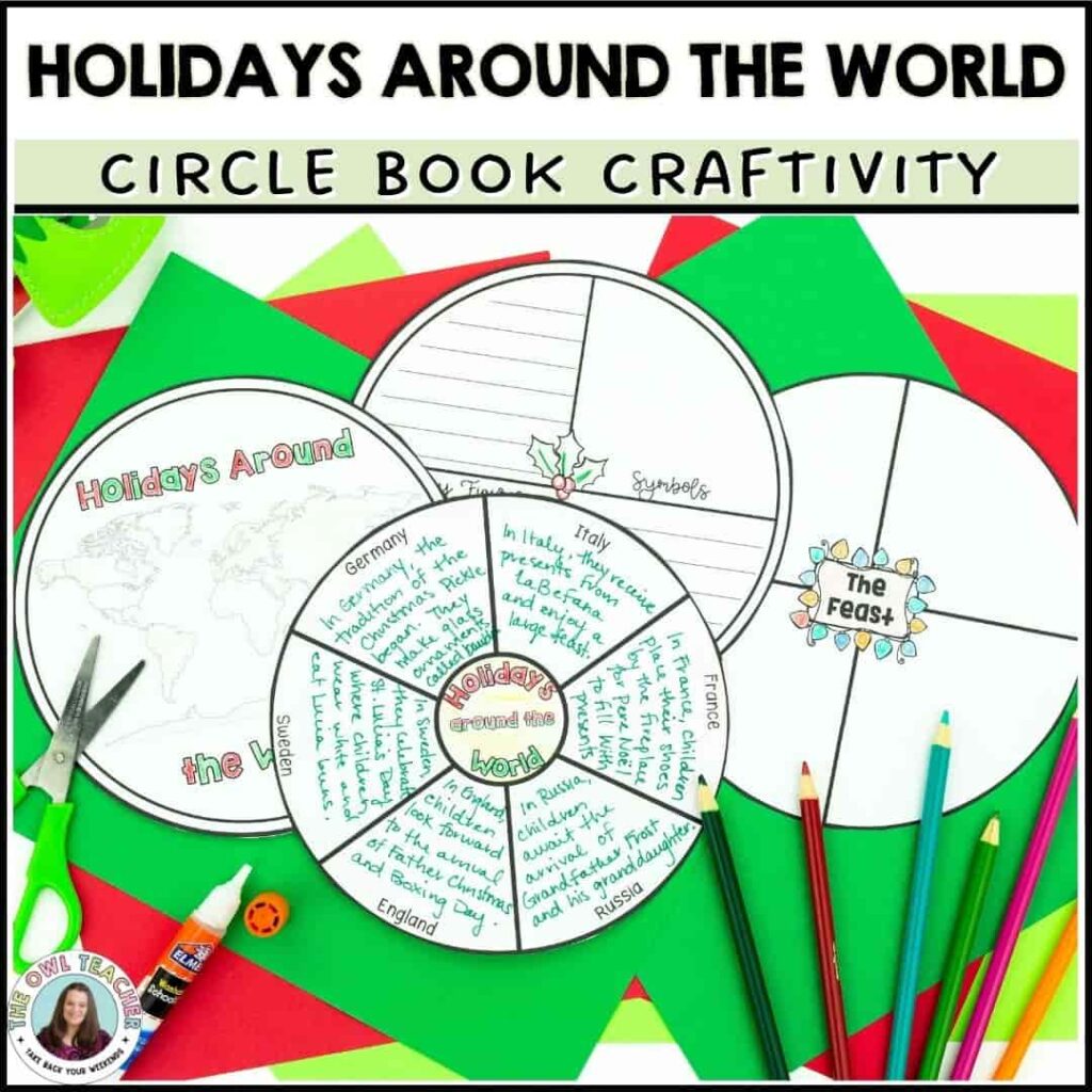 Holidays Around the World Circle Book - The Owl Teacher