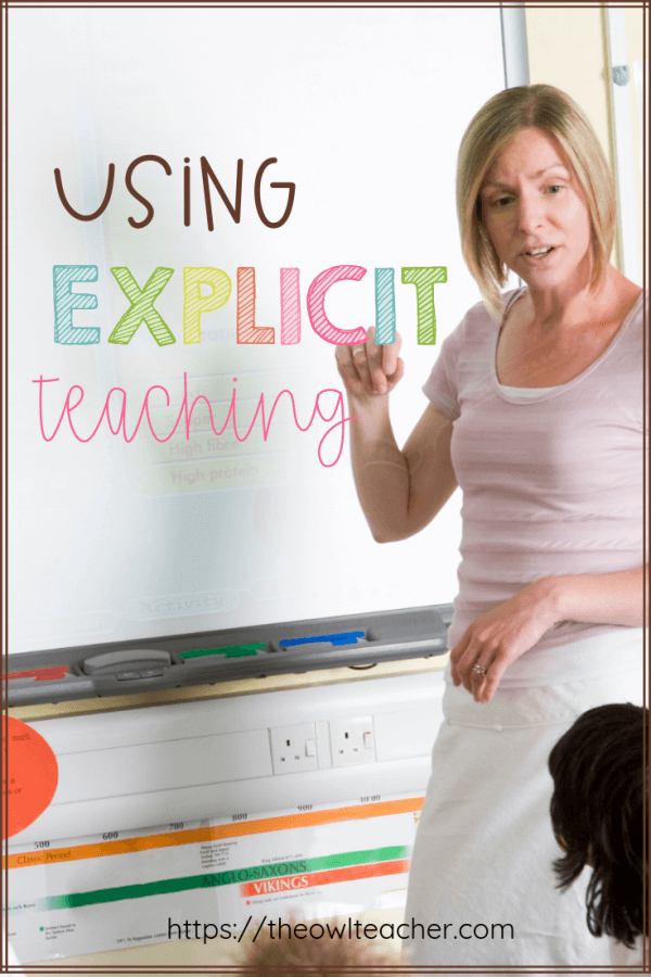 Using Explicit Teaching - The Owl Teacher
