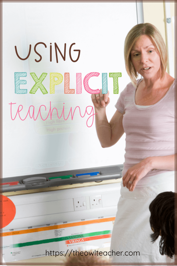 Using Explicit Teaching - The Owl Teacher