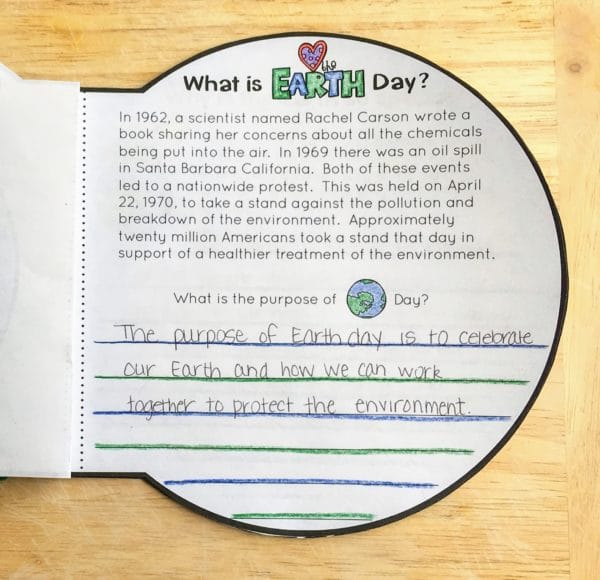 Earth Day Booklet - The Owl Teacher