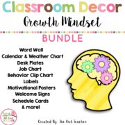 Growth Mindset Classroom Decor BUNDLE {EDITABLE SET} - The Owl Teacher