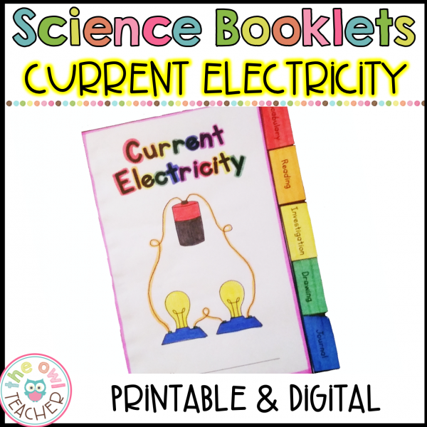 Current Electricity Investigation Booklet Printable & Digital - The Owl ...