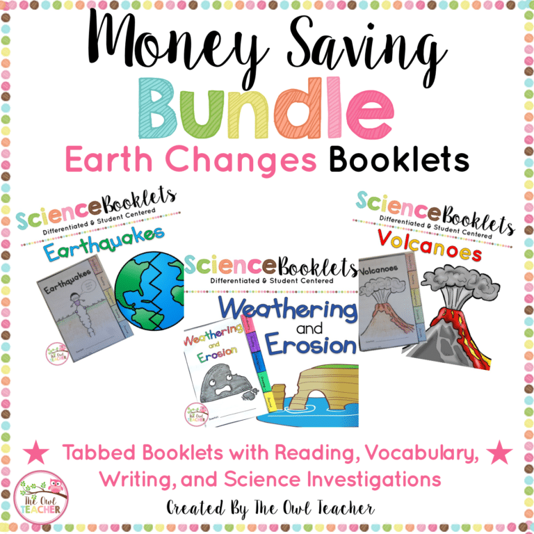 Slow and Fast Changes of the Earth Booklets (BUNDLE) - The Owl Teacher