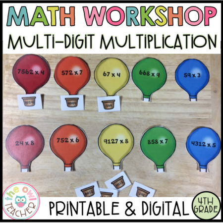 Multiplication Strategies with Larger Numbers Guided Math Workshop Unit ...