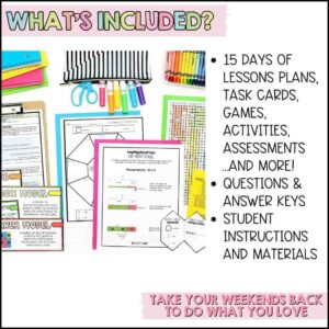 Multi-Digit Multiplication Strategies Lesson Plans Activities & Centers ...