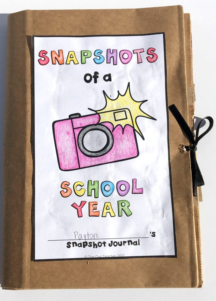 End of the Year Snapshots of a School Year Memory Book - The Owl Teacher