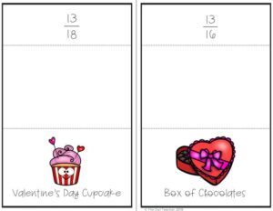 Valentines Day Unlike Fractions Math Scavenger Hunt - The Owl Teacher
