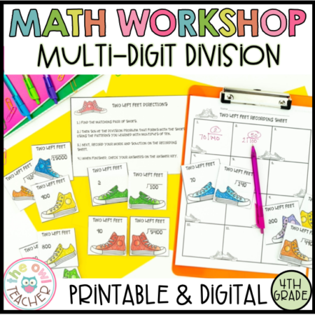 Multi-Digit Division Guided Math Workshop - The Owl Teacher