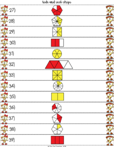 Hide-n-Seek Identifying Fractions Game - The Owl Teacher
