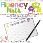 Addition and Subtraction Fact Fluency Practice - The Owl Teacher