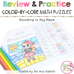 Color By Number (or Color By Code) Rounding Any Number - The Owl Teacher