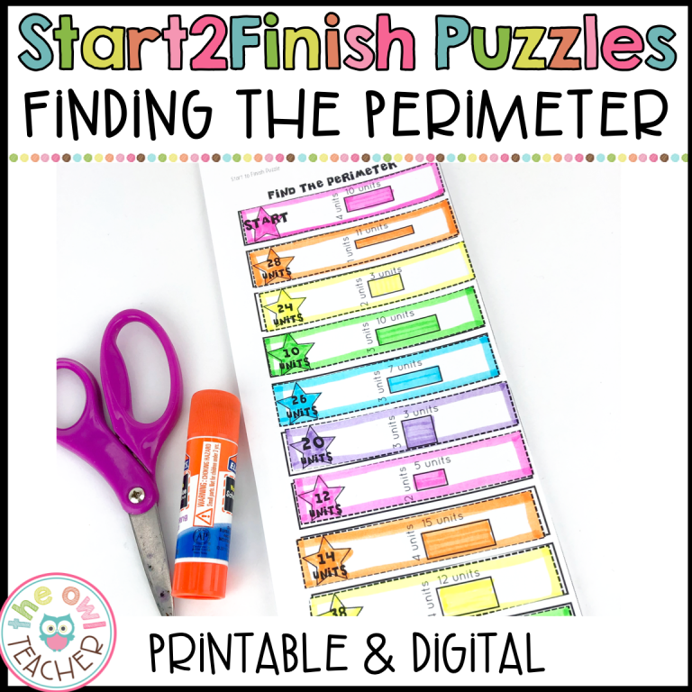 Finding the Perimeter Start2Finish Printable & Digital (Google) Math ...