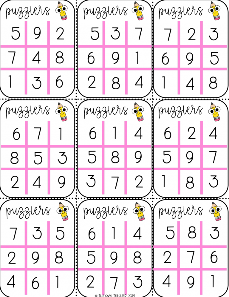 Math Operations Puzzler (Order of Operations) (Fact Fluency) - The Owl ...