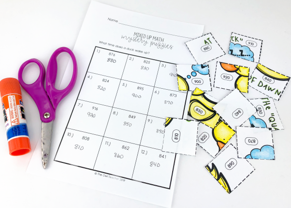 Rounding to the Nearest 10 & 100 Mixed Up Puzzles Printable & Digital ...