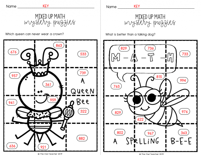 Add & Subtract within 1000 Mixed Up Puzzles Printable & Digital (Google ...