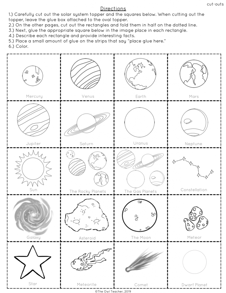 Solar System Hanger (Hanging Display) - The Owl Teacher