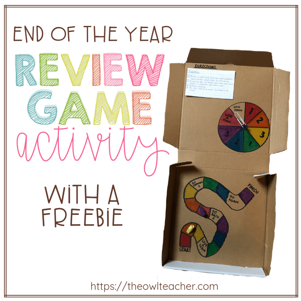 End of the Year Review Game - The Owl Teacher