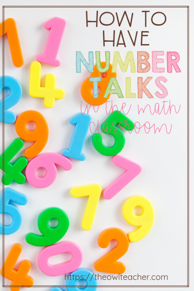 How to Have Number Talks - The Owl Teacher