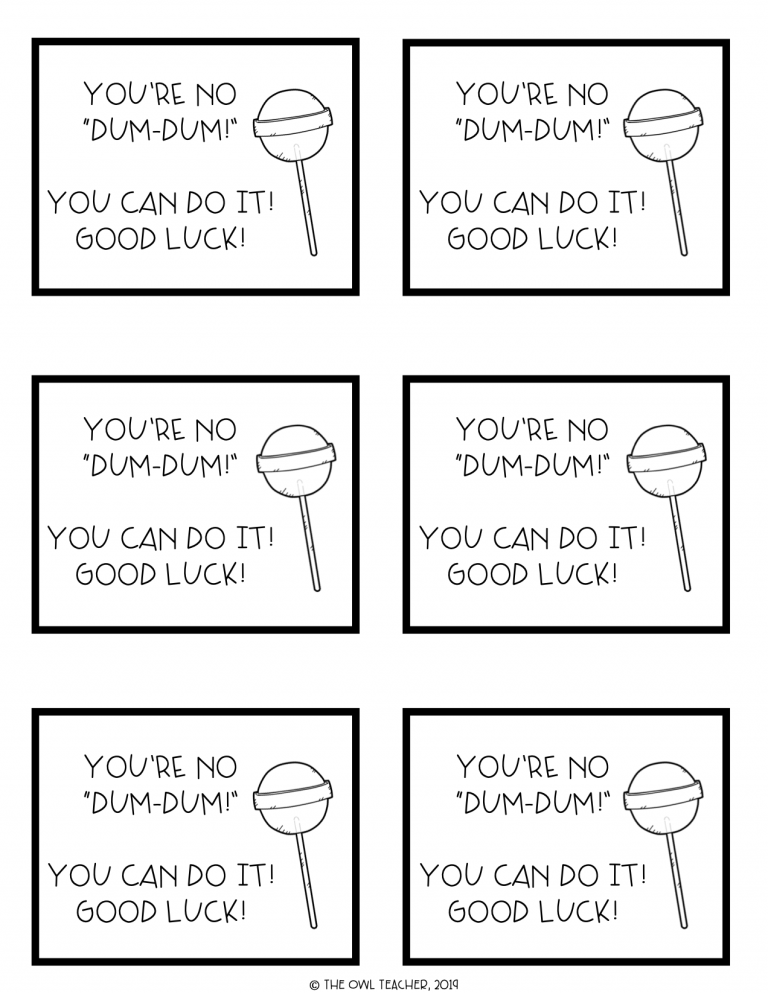 Test Motivation Treats - The Owl Teacher