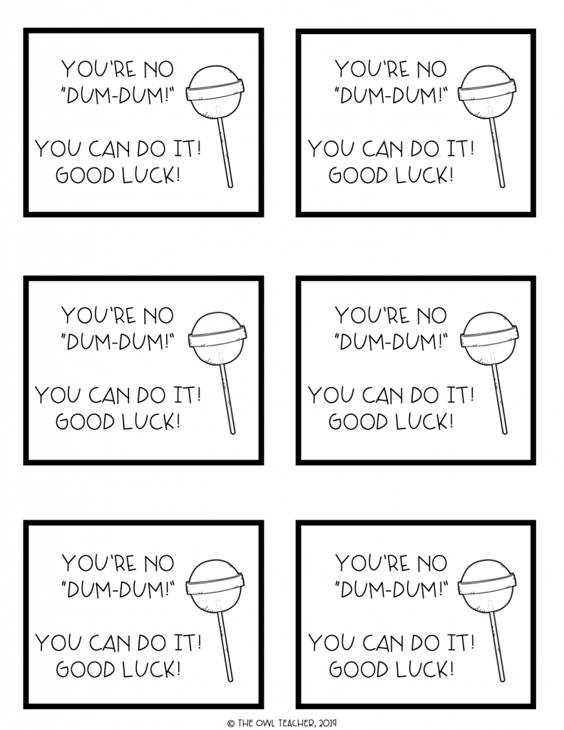 Test Motivation Treats - The Owl Teacher