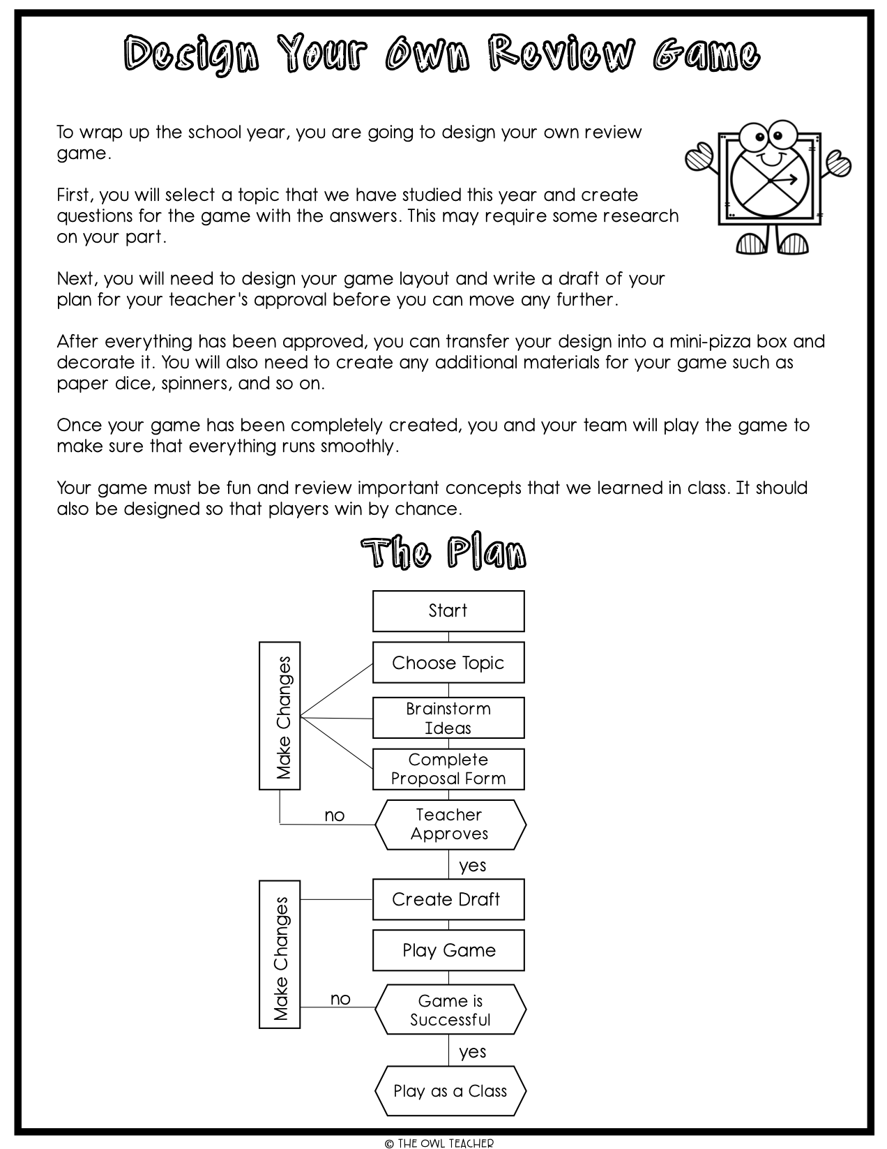 End of the Year Review Game - The Owl Teacher