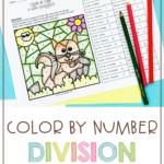 Division Facts Color By Number - The Owl Teacher
