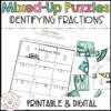 Identifying Fractions Mixed Up Mystery Math Puzzles Printable & Digital ...