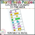 Counting Squares to find the Area Start2Finish Puzzles Printable ...
