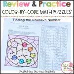 Unknown Number in an Equation Color by Number (Color by Code) - The Owl ...