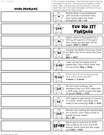 Solving Word Problems Start2Finish Printable & Digital (Google) Math ...