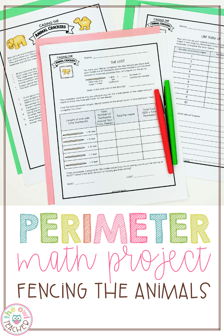 Perimeter Math Project: Fencing the Animals - The Owl Teacher