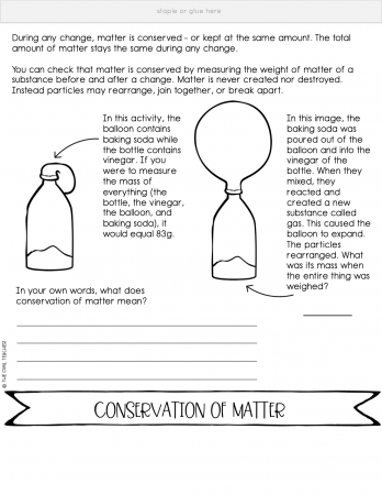 Matter Flip Book - The Owl Teacher