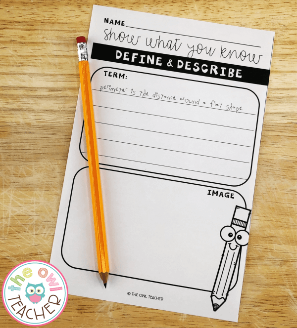 Math Journal Writing Response Printable & Digital (Google) - The Owl ...