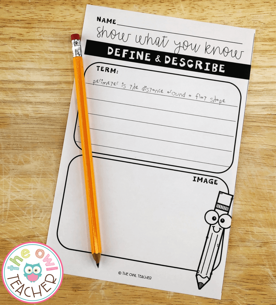 Math Journal Writing Response Printable & Digital (Google) - The Owl ...