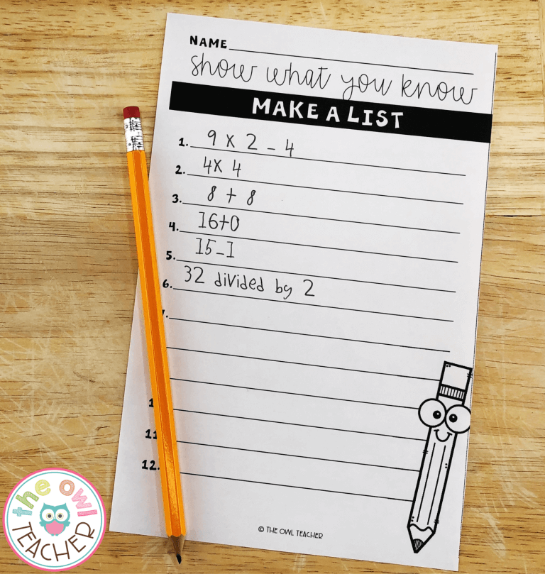 11 Ideas for Bringing Writing into Math - The Owl Teacher