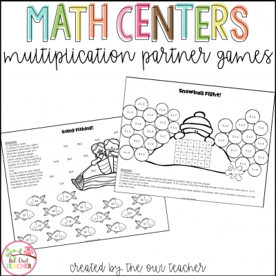 Multiplication Practice Partner Games - The Owl Teacher